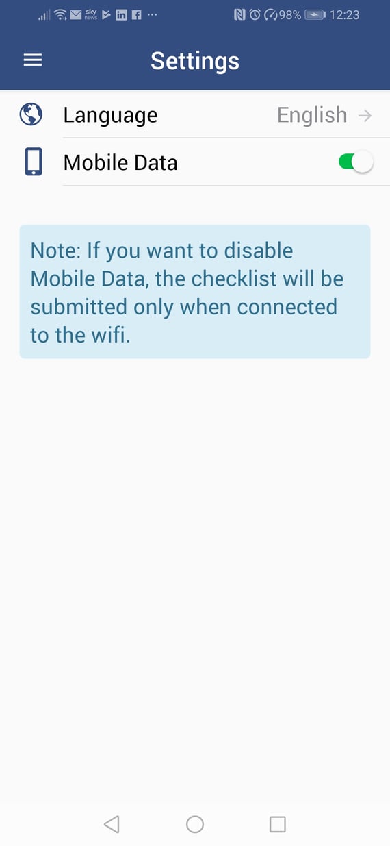 Walkaround Checks: How do I enable/disable mobile data in the Transpoco ...