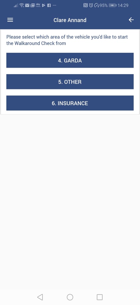 Walkaround Checks: How do I create an accident report using the ...