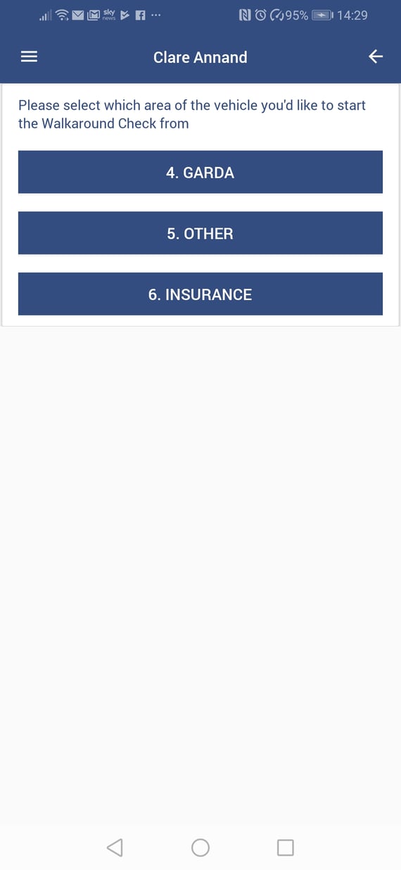 Walkaround Checks: How do I create an accident report using the ...