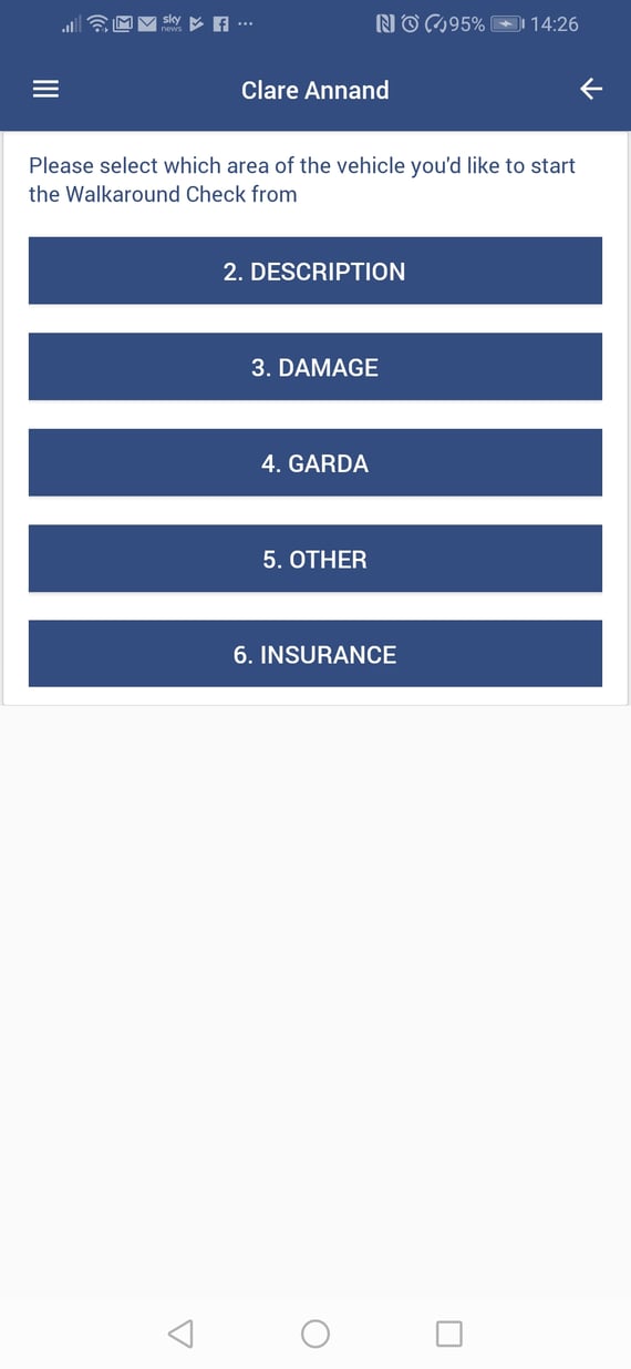 Walkaround Checks: How do I create an accident report using the ...