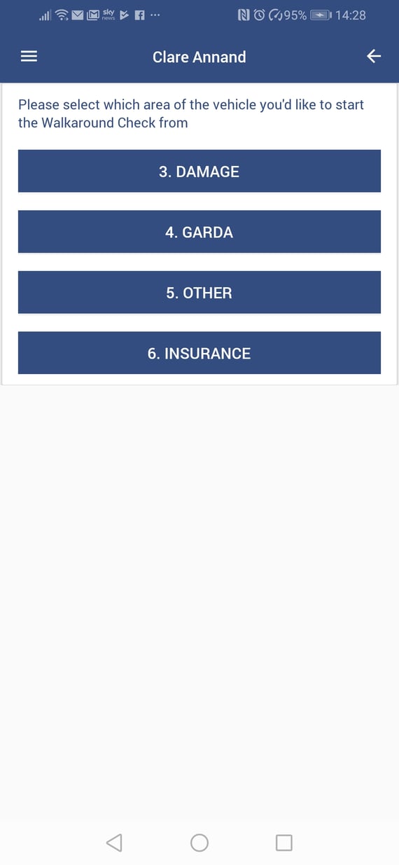 Walkaround Checks: How do I create an accident report using the ...